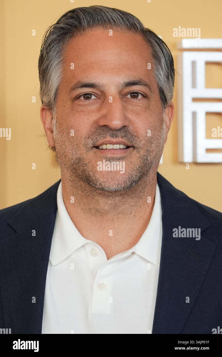 Eric Ledgin arrives at the NBCU Emmy luncheon on Friday, April 11, 2025 ...