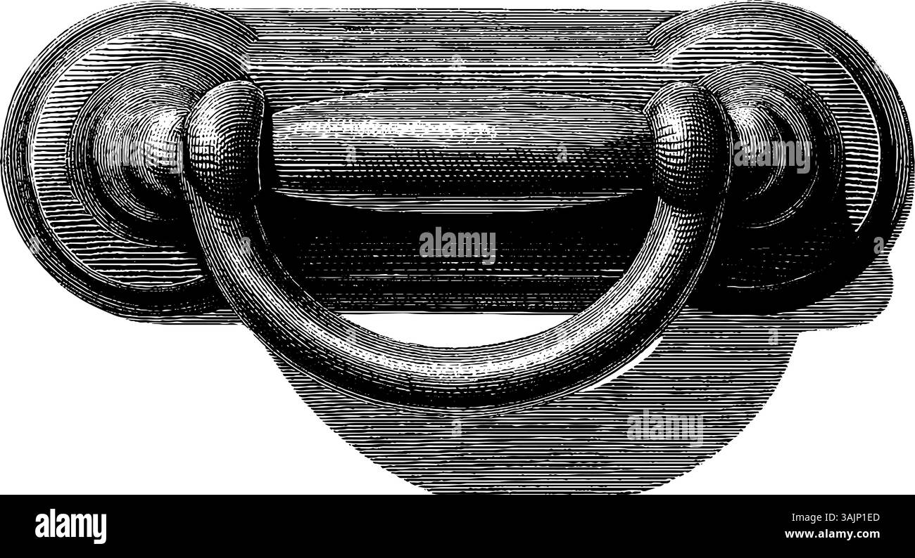 Drawer pull decorative metal Stock Vector Images - Alamy