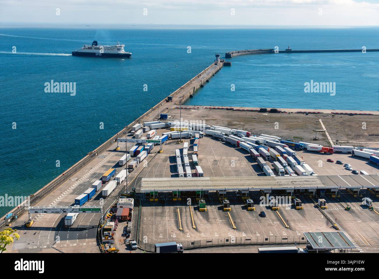Cross Channel Ferry,HGV,Customs,Checkpoint,Departure,Dover,Ferry ...