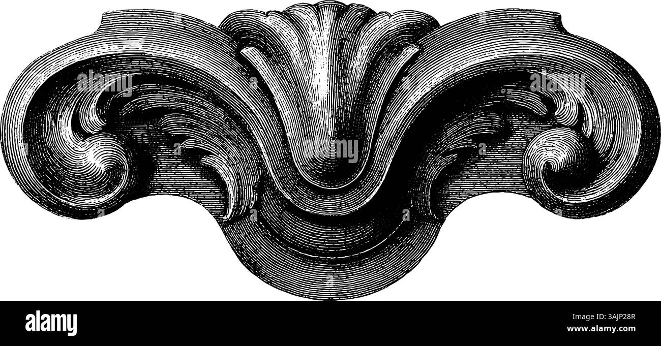 Black white baroque architecture Stock Vector Images - Alamy