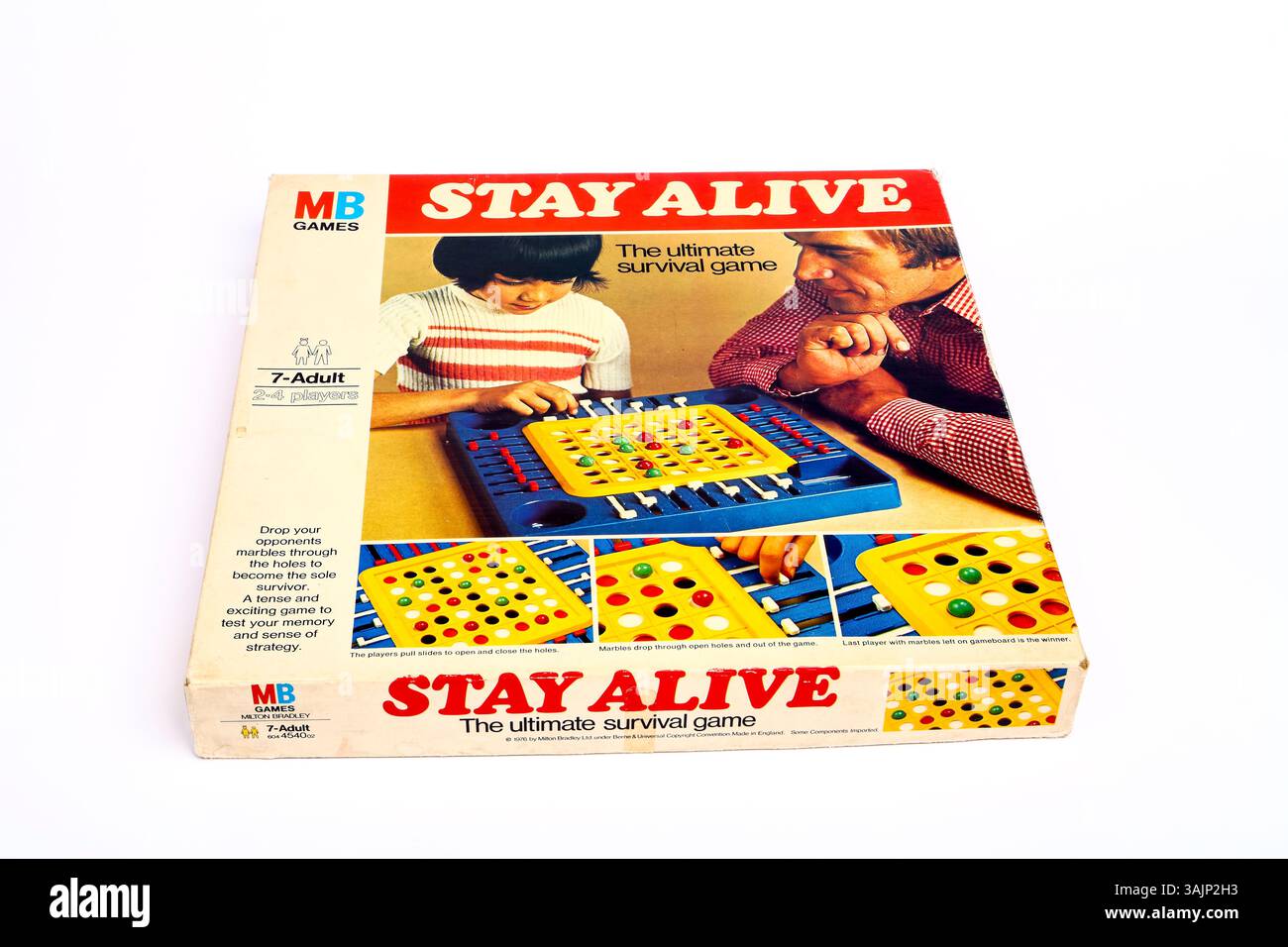 Vintage MB games Stay Alive game Stock Photo - Alamy