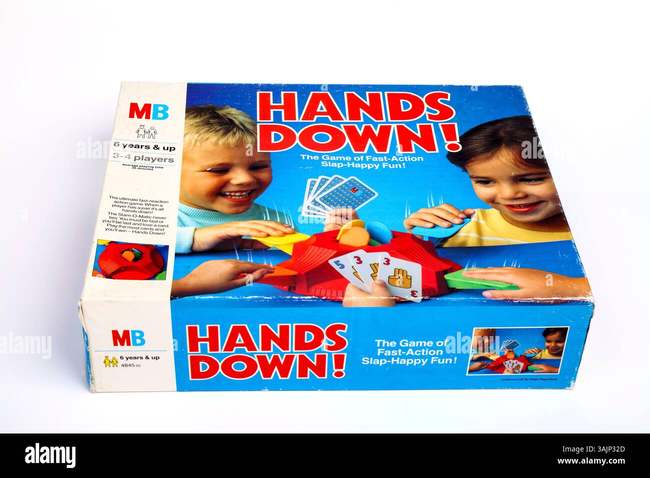 Vintage MB games Hands Down game Stock Photo - Alamy