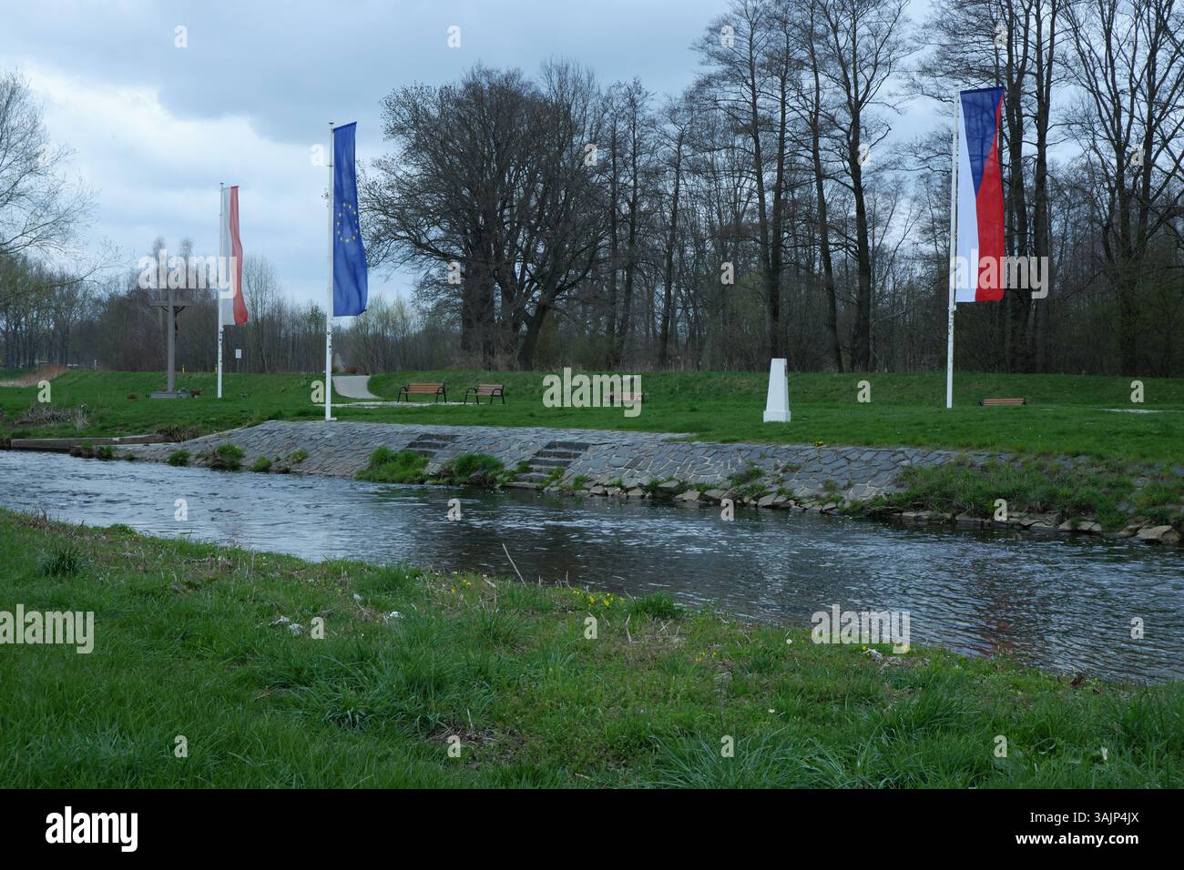 Drei Lander Ecke - Three Nations corner - borders of Germany, Poland ...