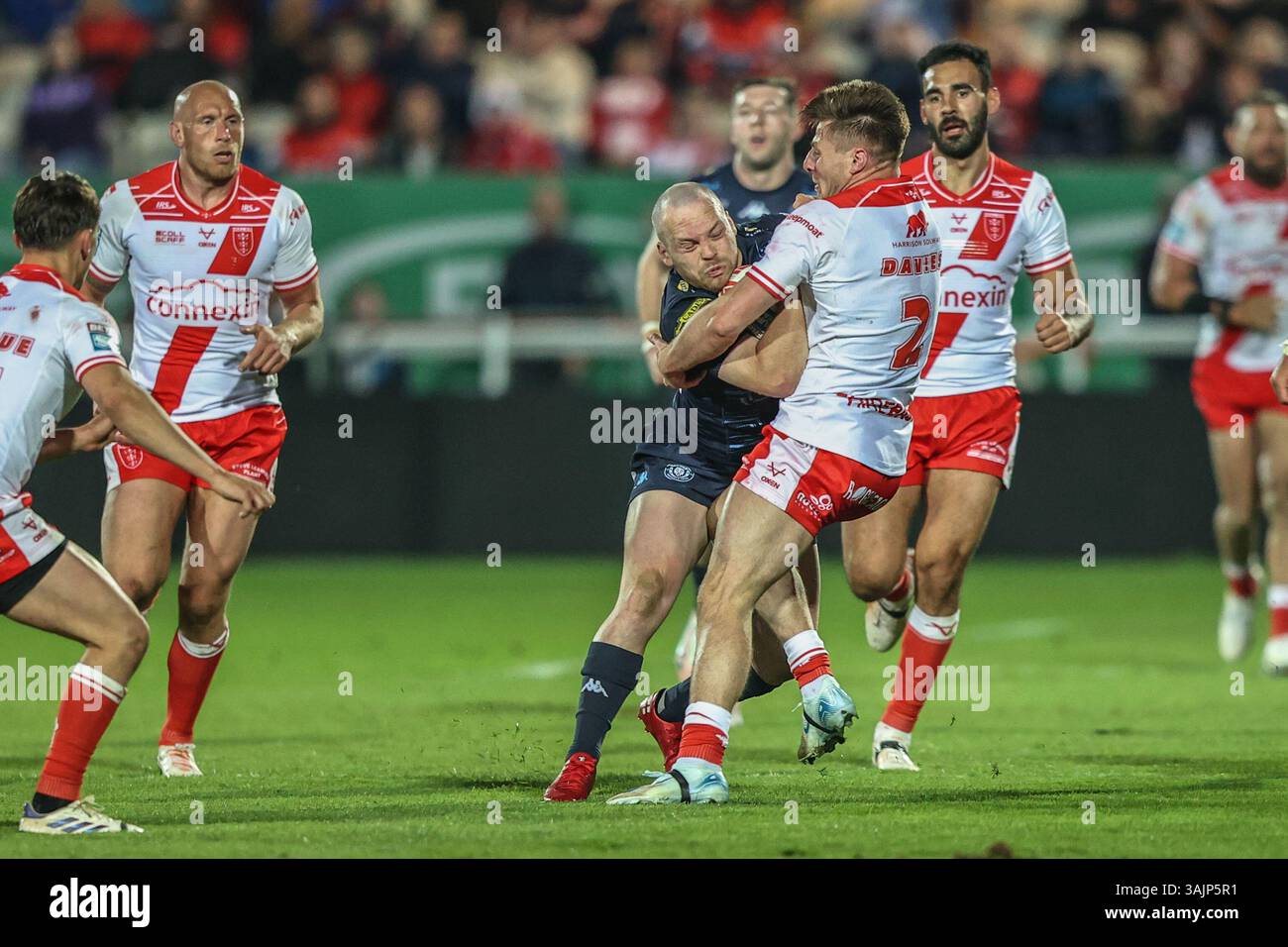 Kingston Upon Hull, UK. 11th Apr, 2025. Liam Marshall of Wigan Warriors ...