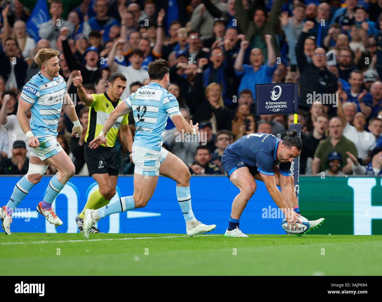 Aviva Stadium, Dublin, Ireland. 11th Apr, 2025. Investec Champions Cup ...