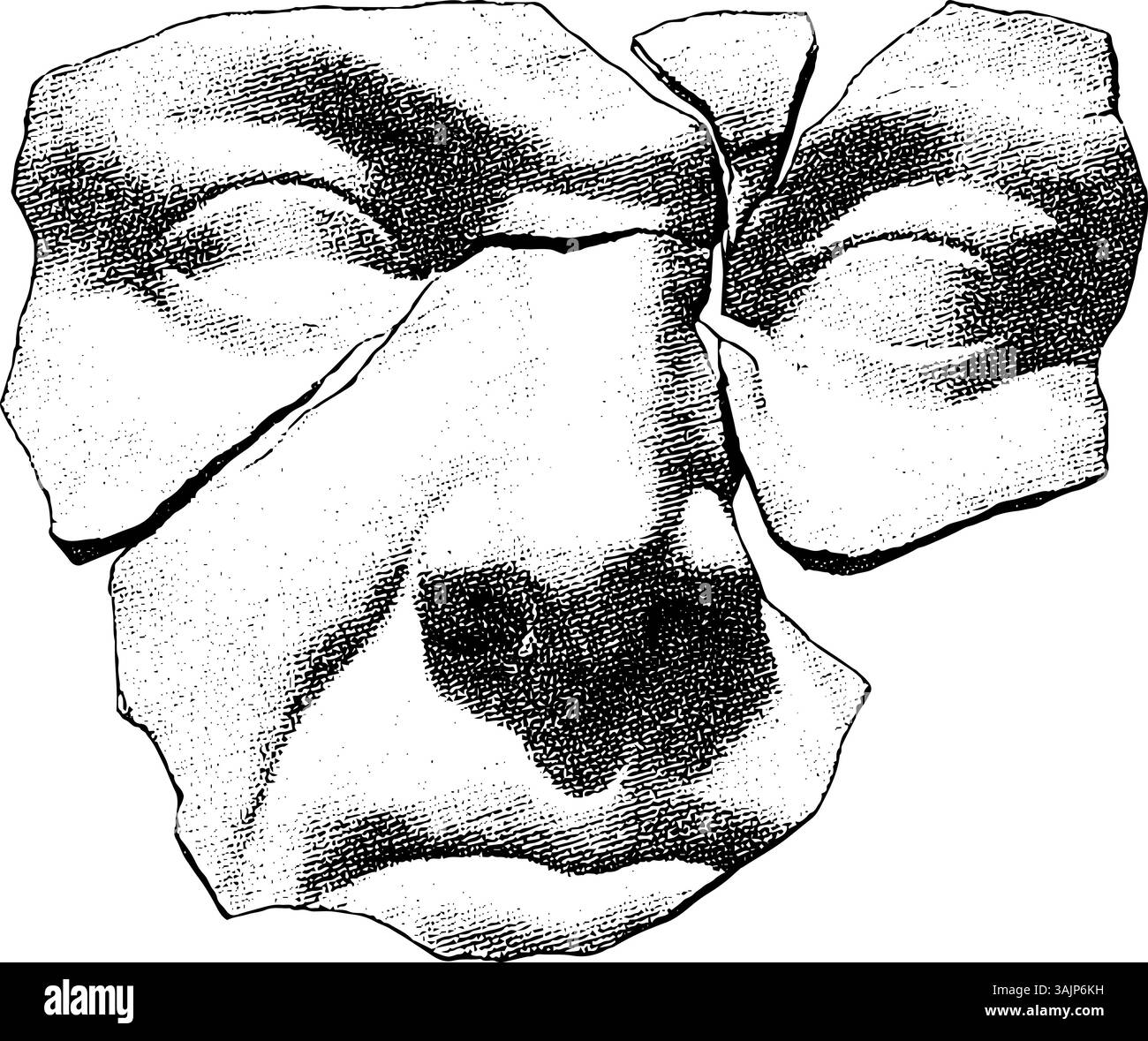 Mysterious stone face sculpture Cut Out Stock Images & Pictures - Alamy