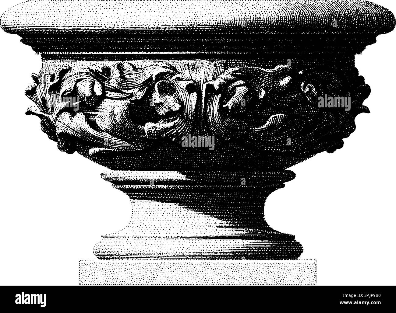 Carved stone vase Stock Vector Images - Alamy
