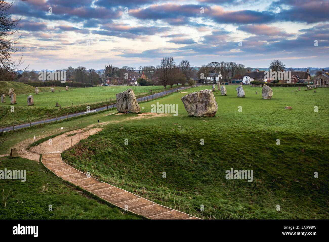 Standing stones at Avebury stone circle, Wiltshire, England Stock Photo ...