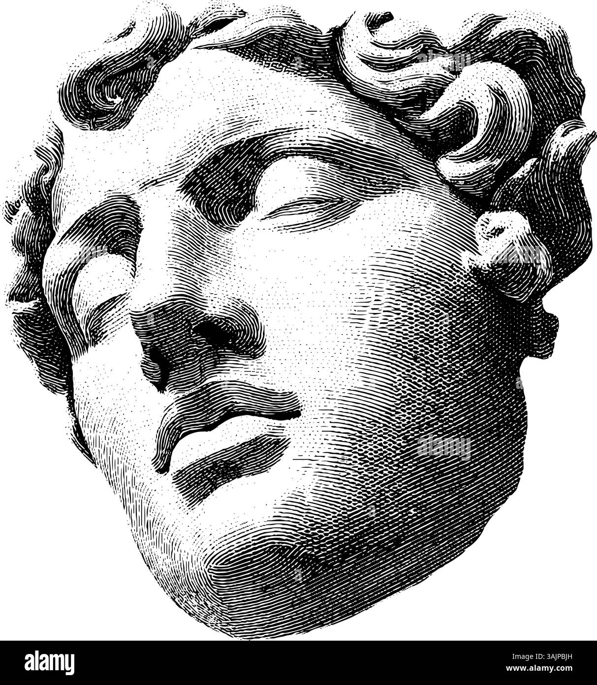 Roman male sculpture in Cut Out Stock Images & Pictures - Alamy