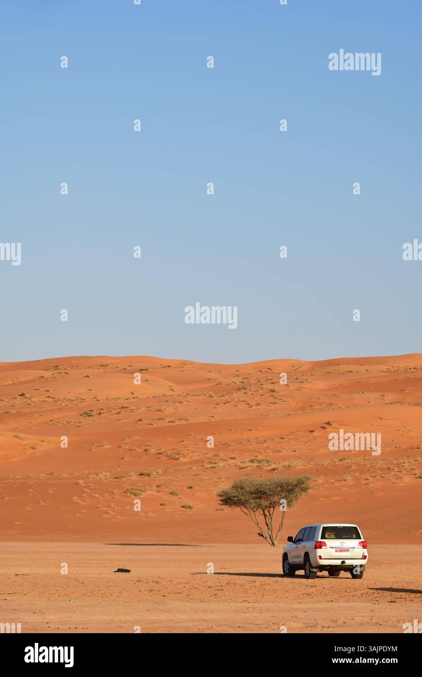 Rub Al Khali desert, Sultanate of Oman - April 6, 2025: 4x4 of-road car ...