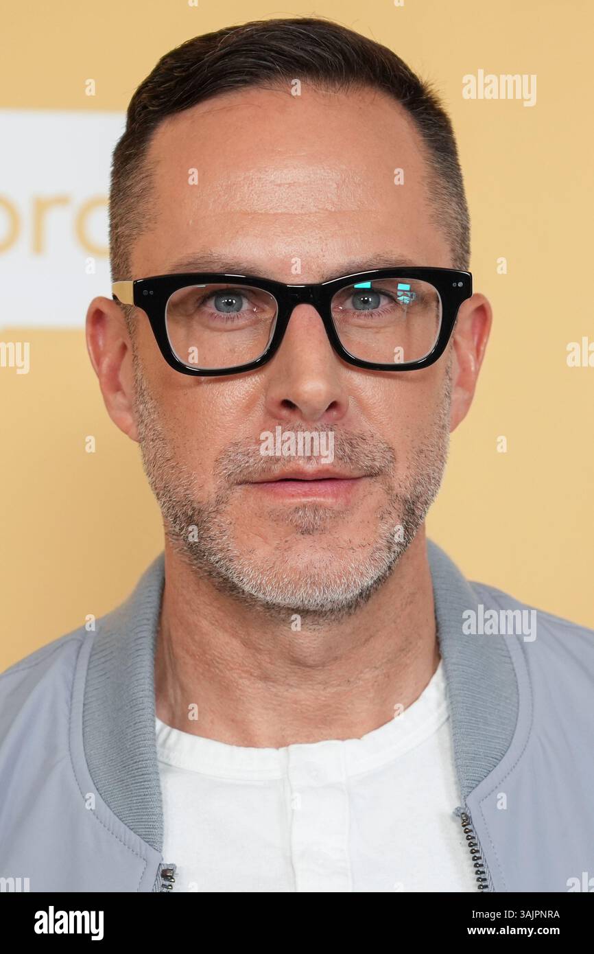 Tim Walsh arrives at the NBCU Emmy luncheon on Friday, April 11, 2025 ...