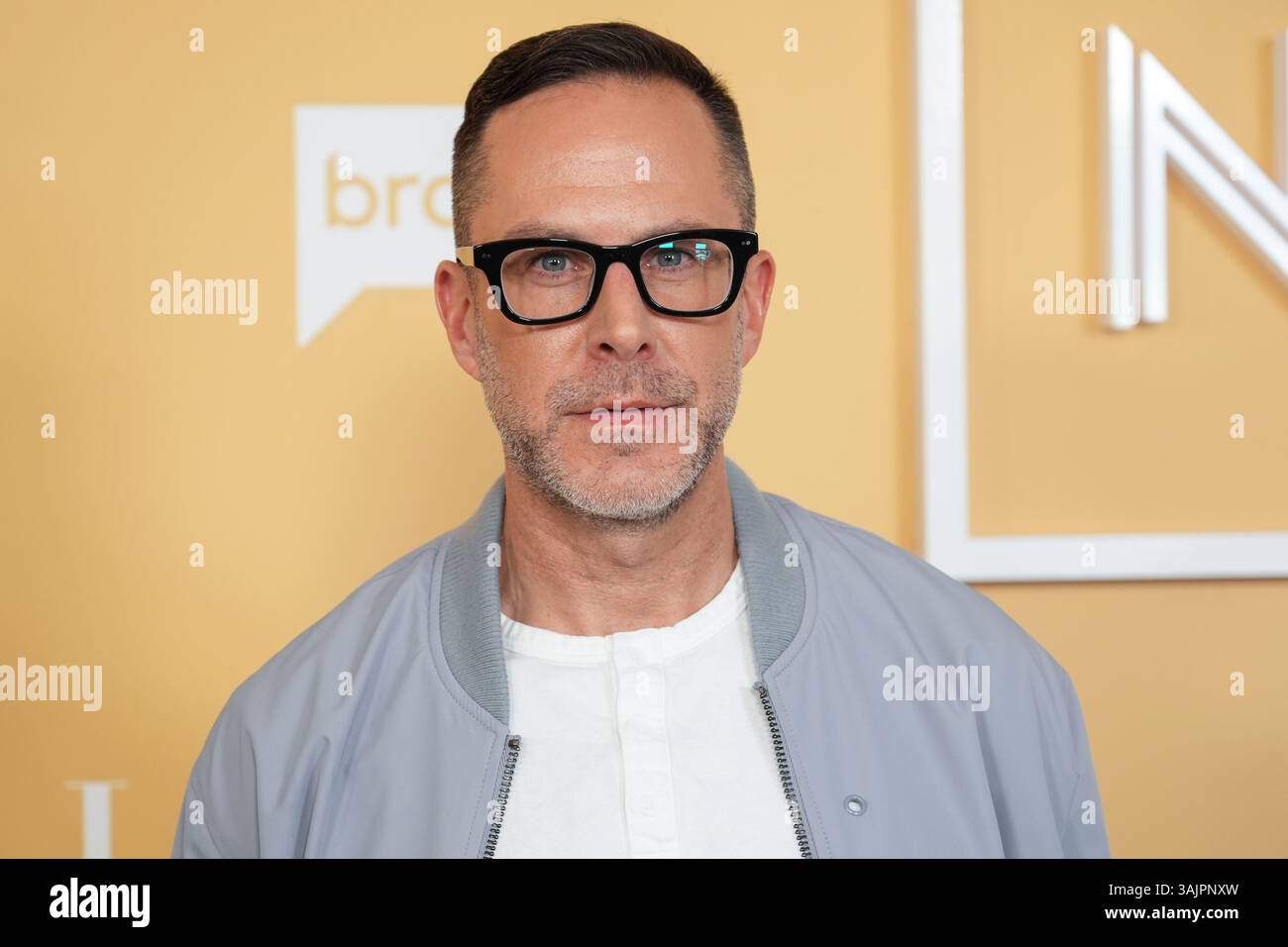 Tim Walsh arrives at the NBCU Emmy luncheon on Friday, April 11, 2025 ...