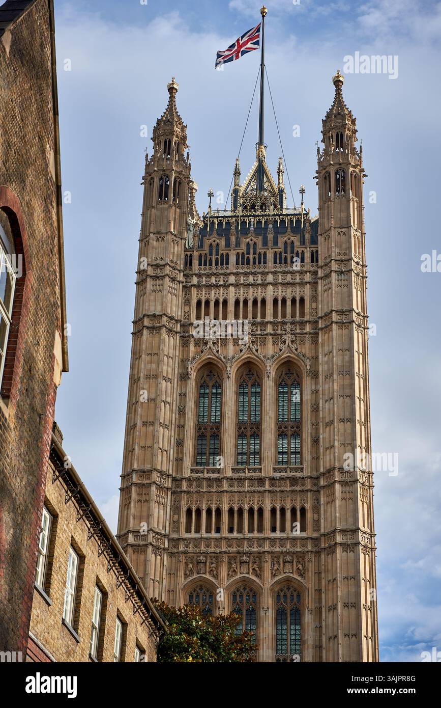 The Victoria Tower, Palace of Westminster, London, UK Stock Photo - Alamy