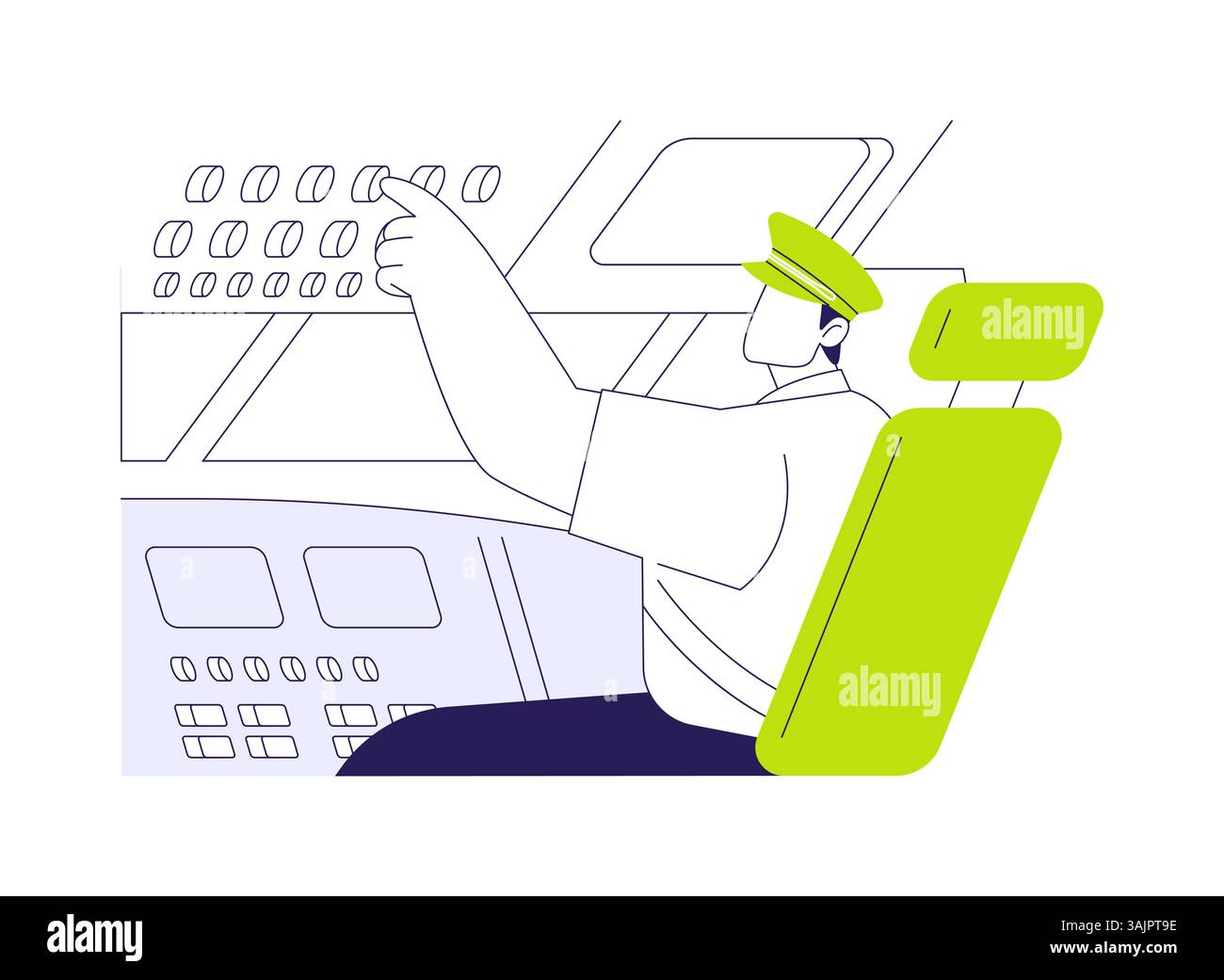 Cruising altitude abstract concept vector illustration Stock Vector ...