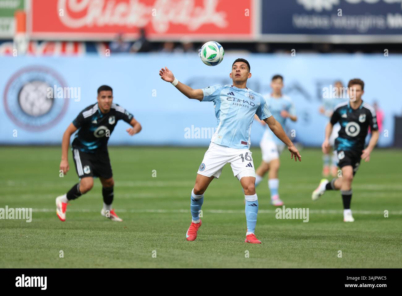 New York City FC forward Alonso Martínez #16 during action in the Major ...