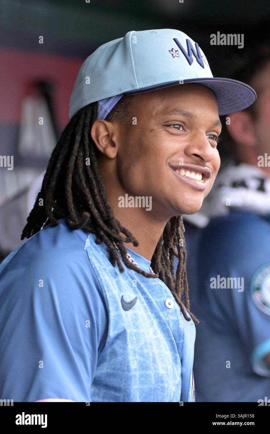 WASHINGTON, DC - APRIL 06: Washington Nationals shortstop CJ Abrams (5 ...