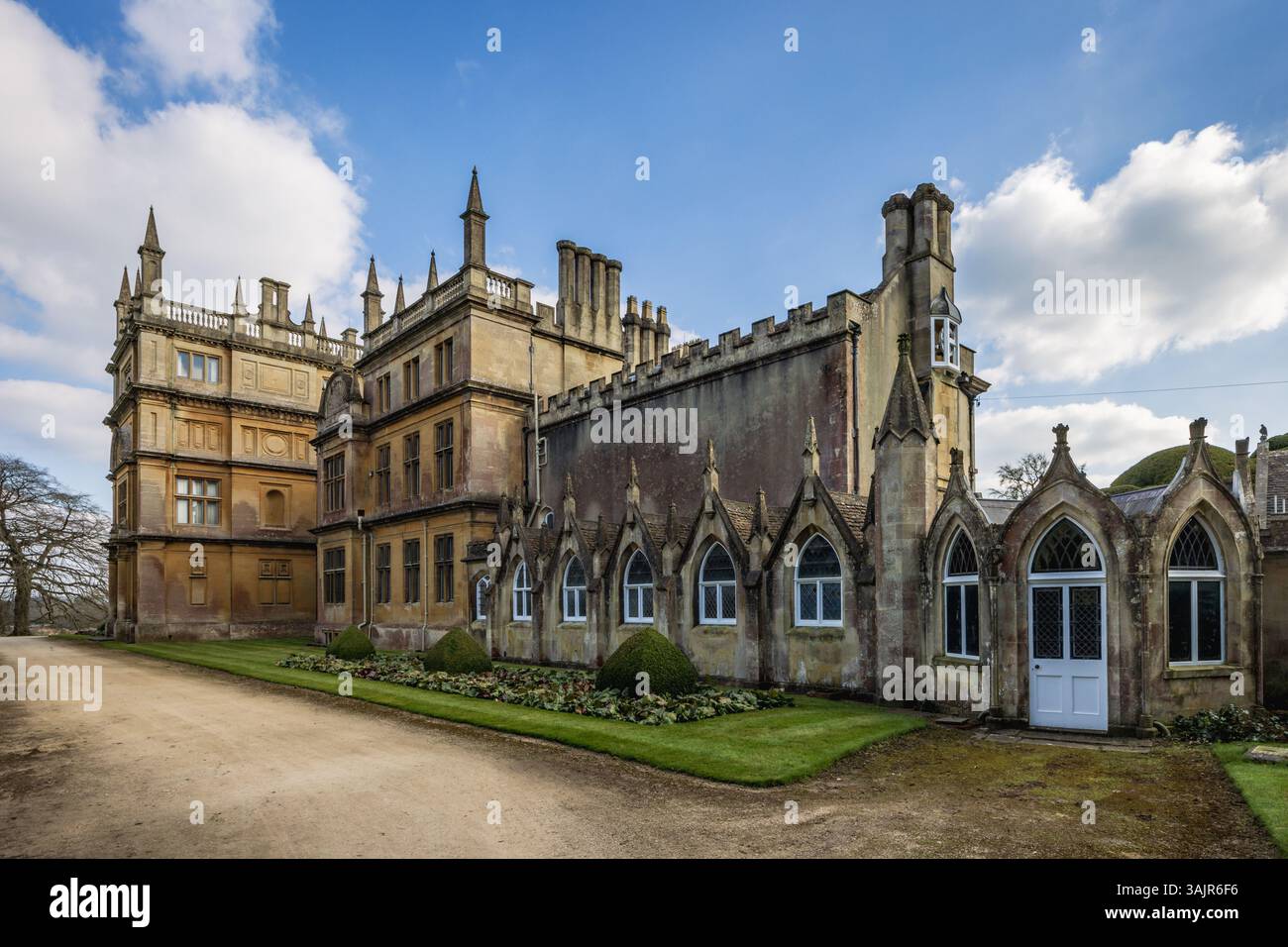 The stately home of Corsham Court in Wiltshire, england, Uk Stock Photo ...