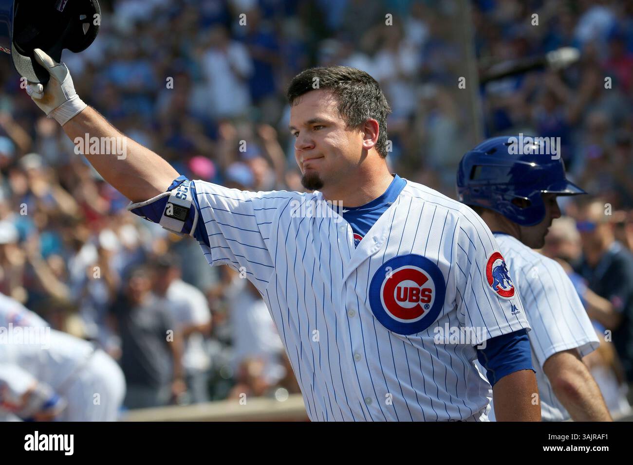 June 11, 2017 - Chicago, IL, USA - Chicago Cubs' Kyle Schwarber comes ...