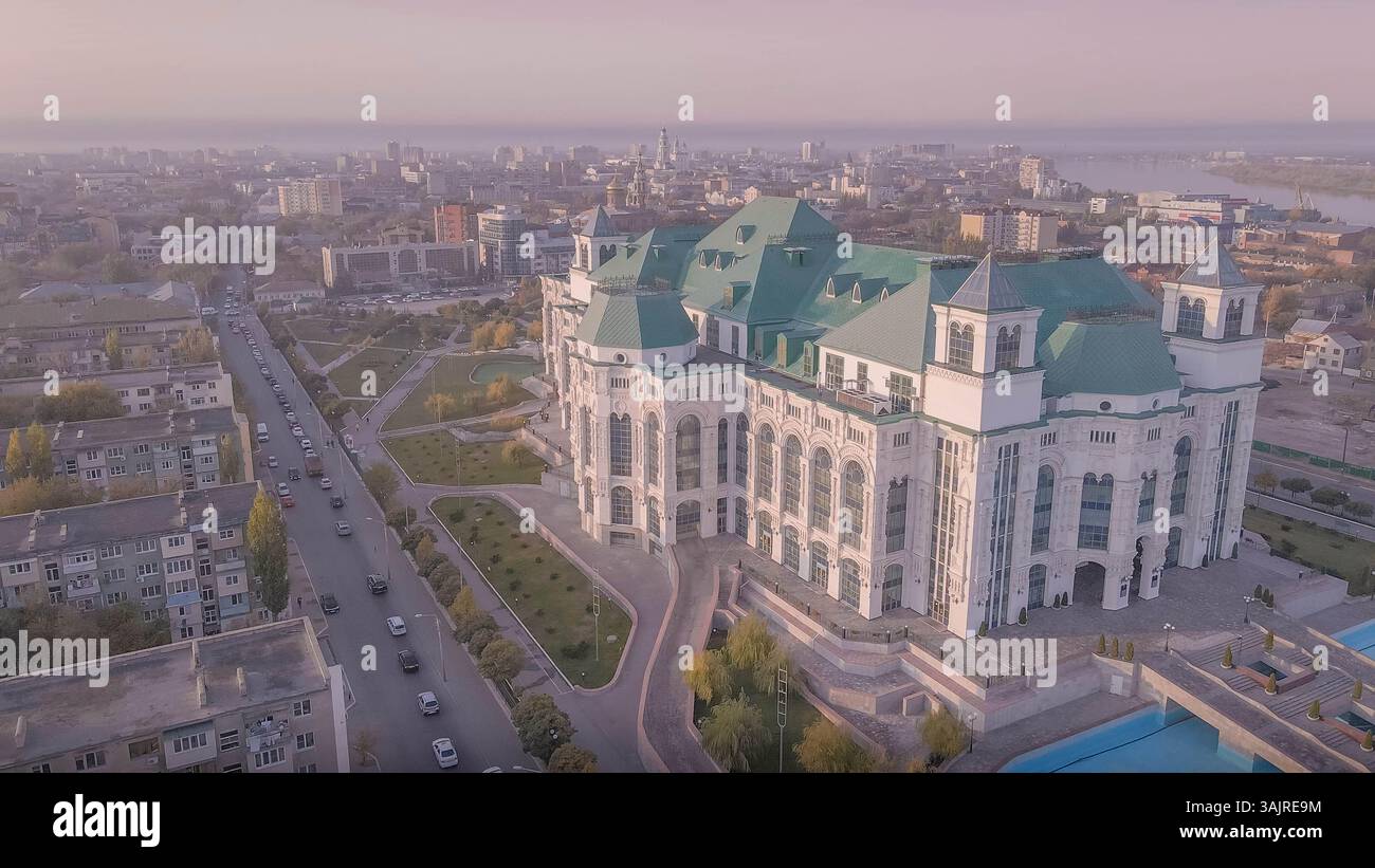 Aerial photo of Astrakhan Opera and Ballet Theater, Astrakhan oblast of ...