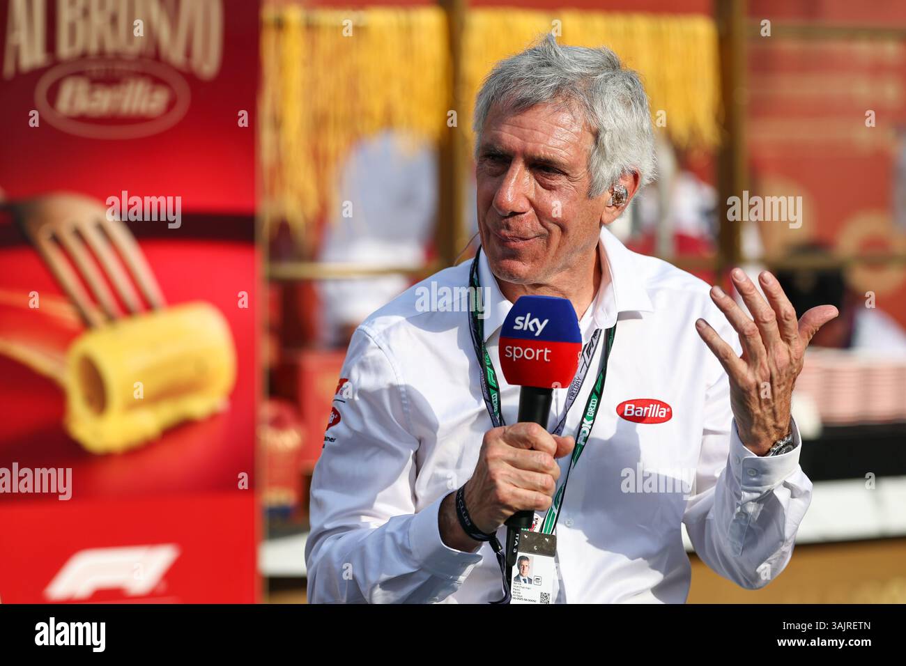 SAKHIR, BAHRAIN - APRIL 11: Paolo Barilla, Vice President of Barilla ...