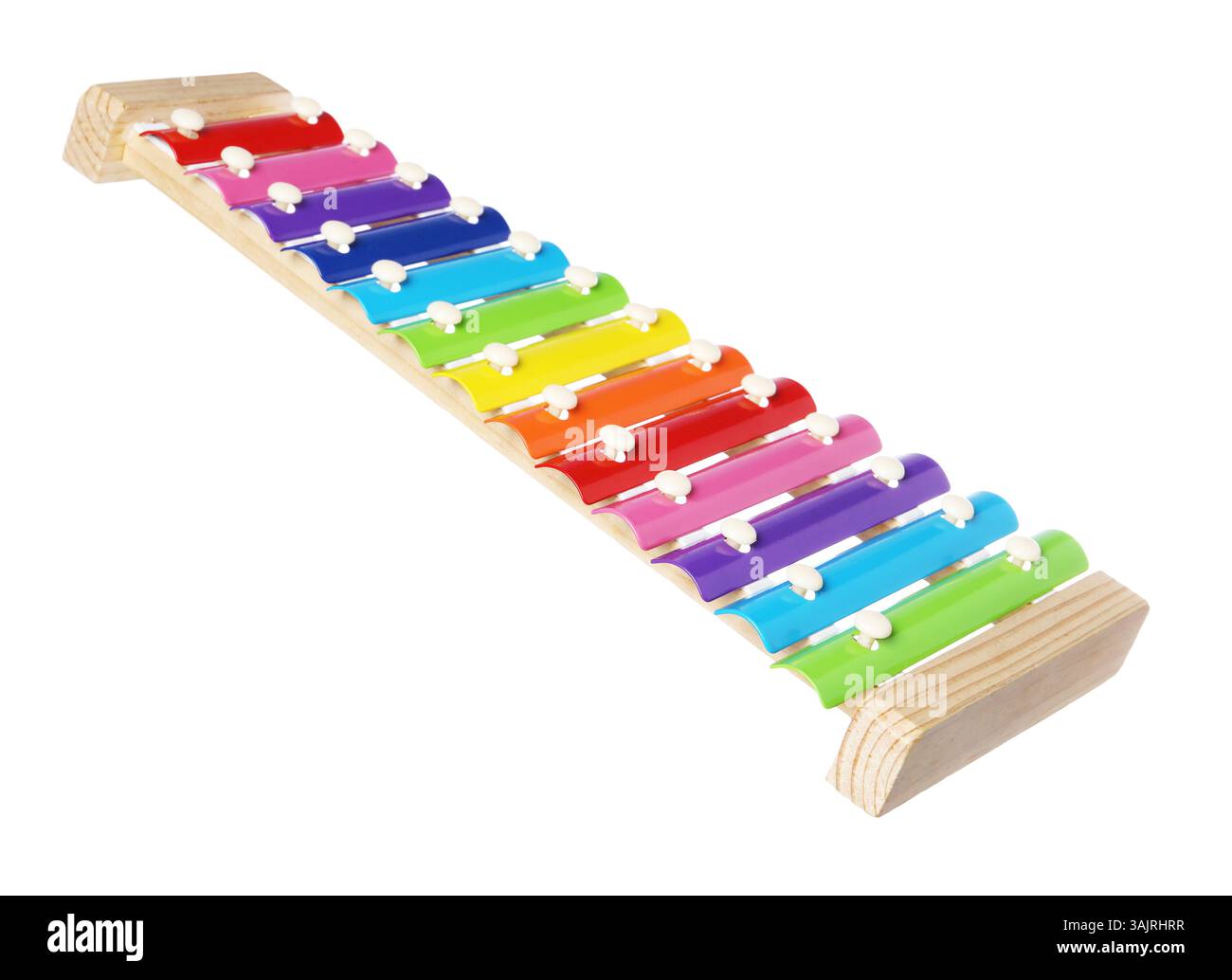 Colorful toy xylophone isolated on white. Child's musical instrument ...