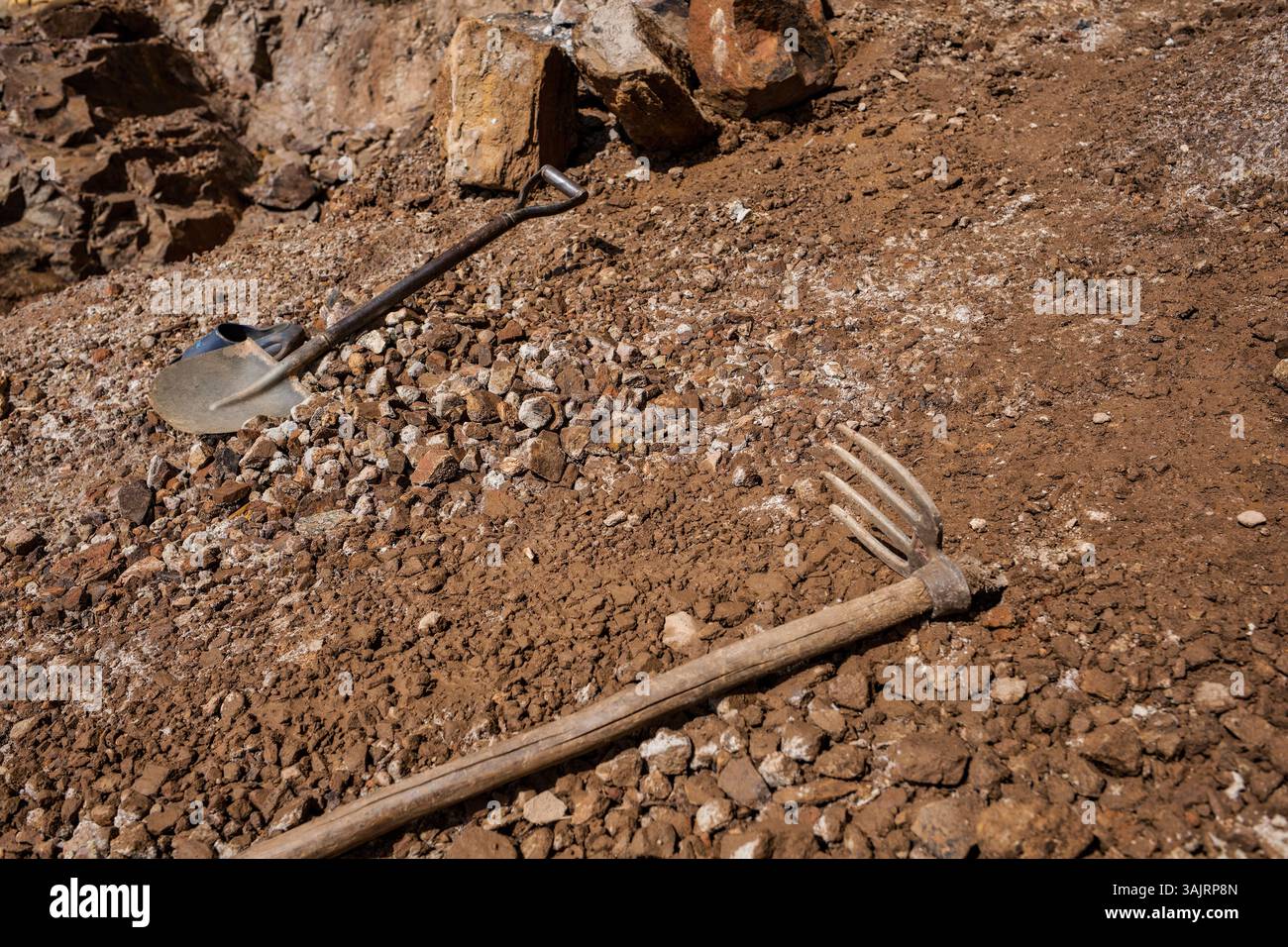 Stone breakers in Uganda, Africa Stock Photo - Alamy