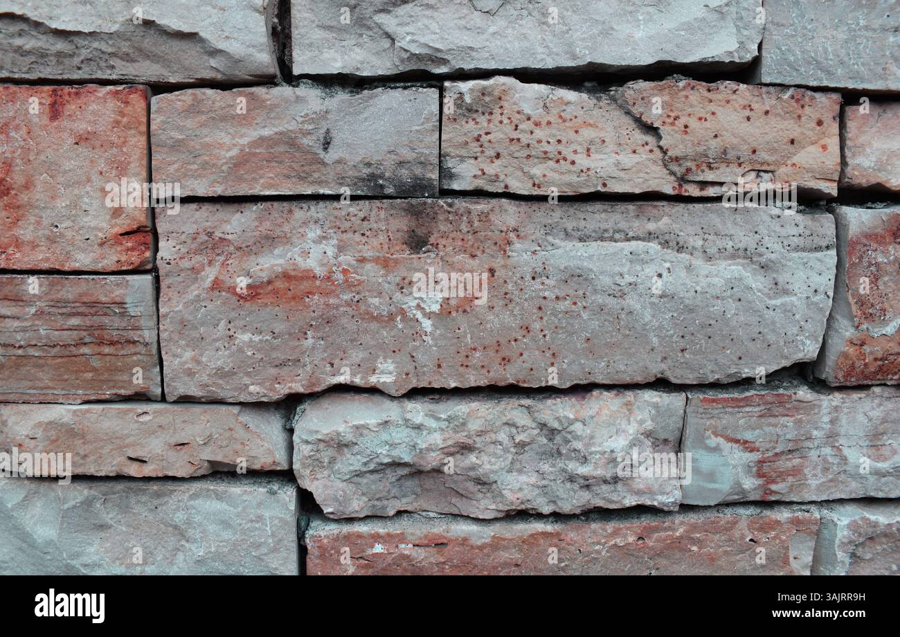 Old red brick wall with rough pattern, natural aging, urban decay feel ...