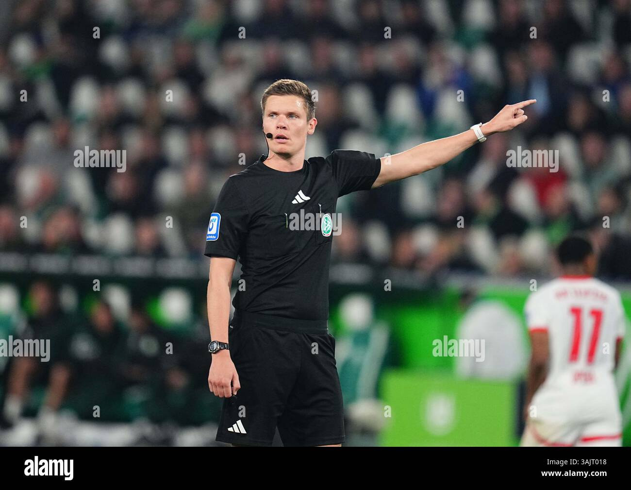 Wolfsburg, Germany. 11th Apr, 2025. April 11 2025: Florian Exner ...