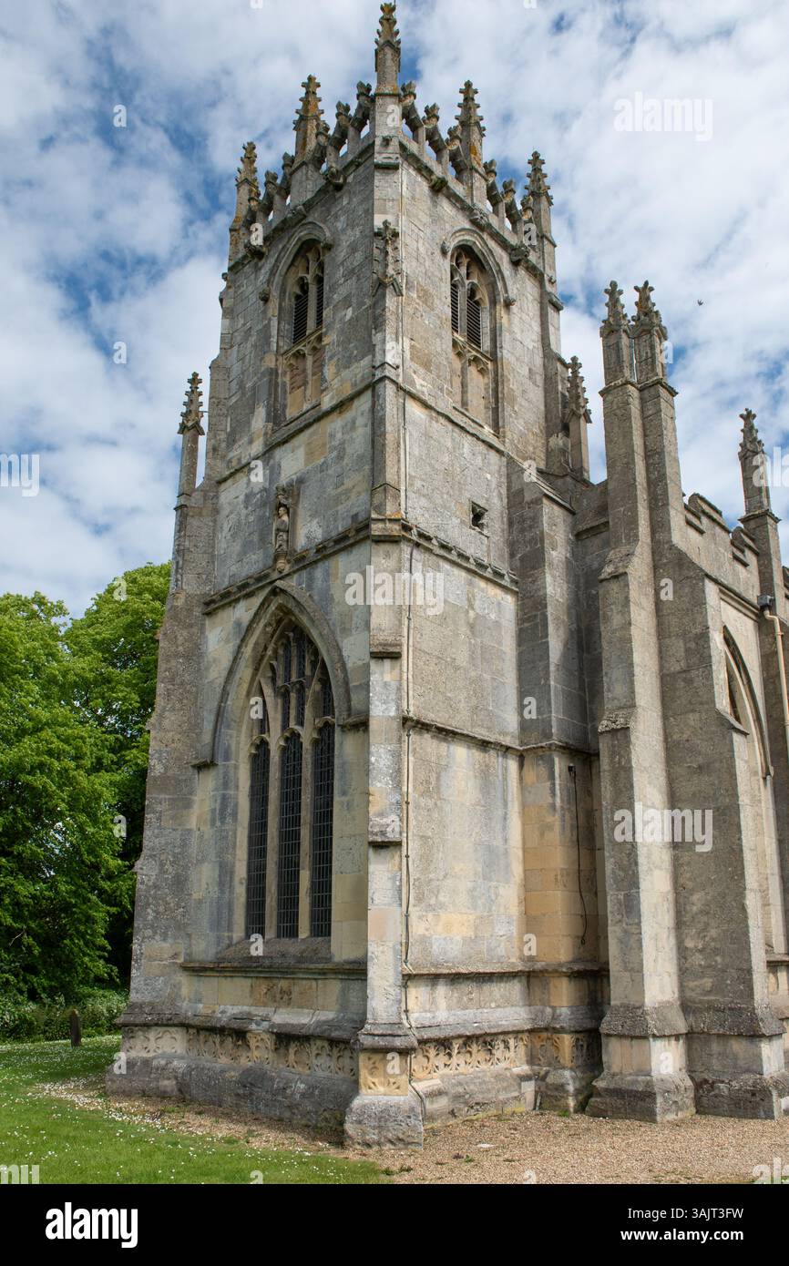 Perpendicular tower of St Augustine's Church, Skirlaugh, East Yorkshire ...