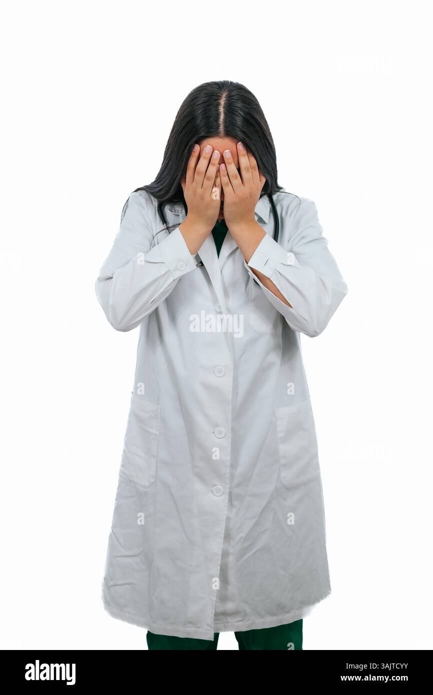 Young latin female face Cut Out Stock Images & Pictures - Alamy