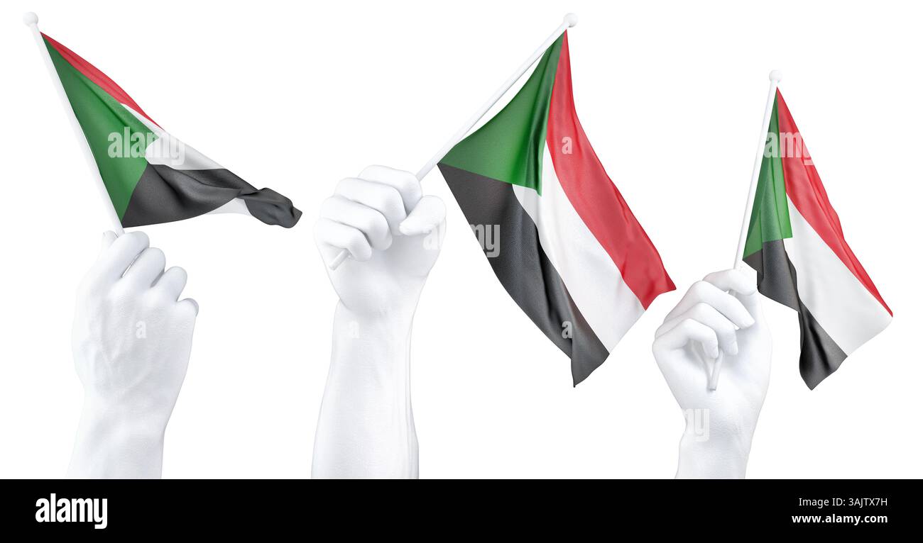 Flag sudan raise hi-res stock photography and images - Alamy