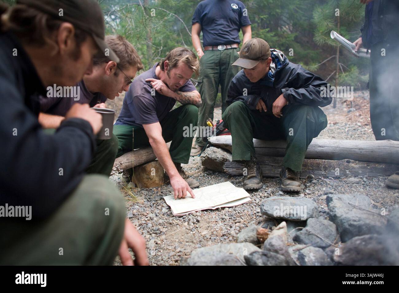 U.S. Forest Service Firefighters with the Mammoth Fire Use Module go ...