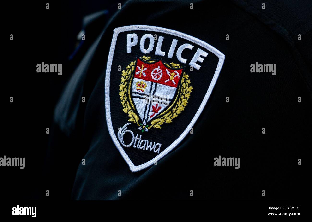 Ottawa, Canada. 29th Sep, 2024. An Ottawa Police Service (OPS) patch is ...