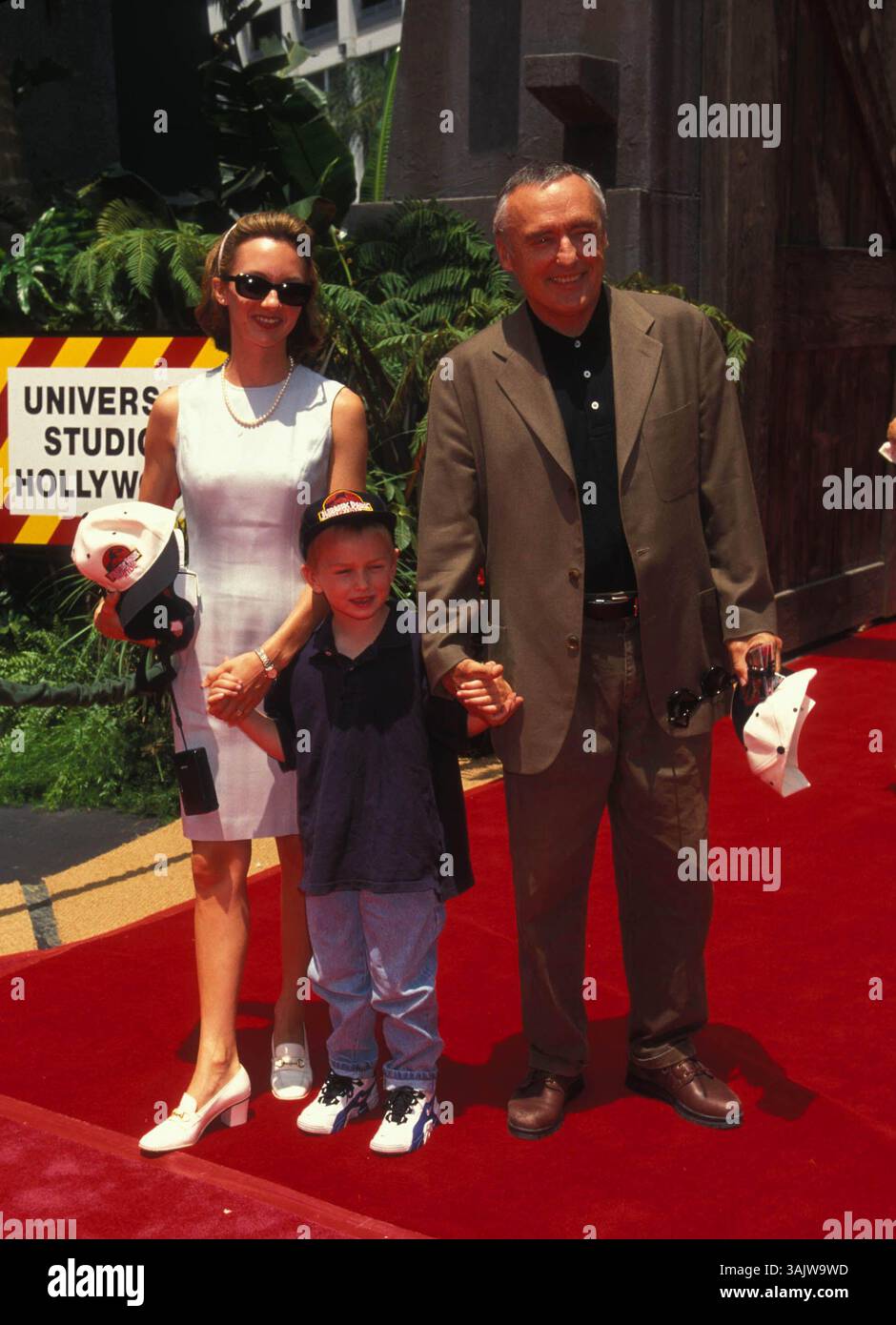 Jurassic Park opens at Universal Studios.DENNIS HOPPER with wife ...