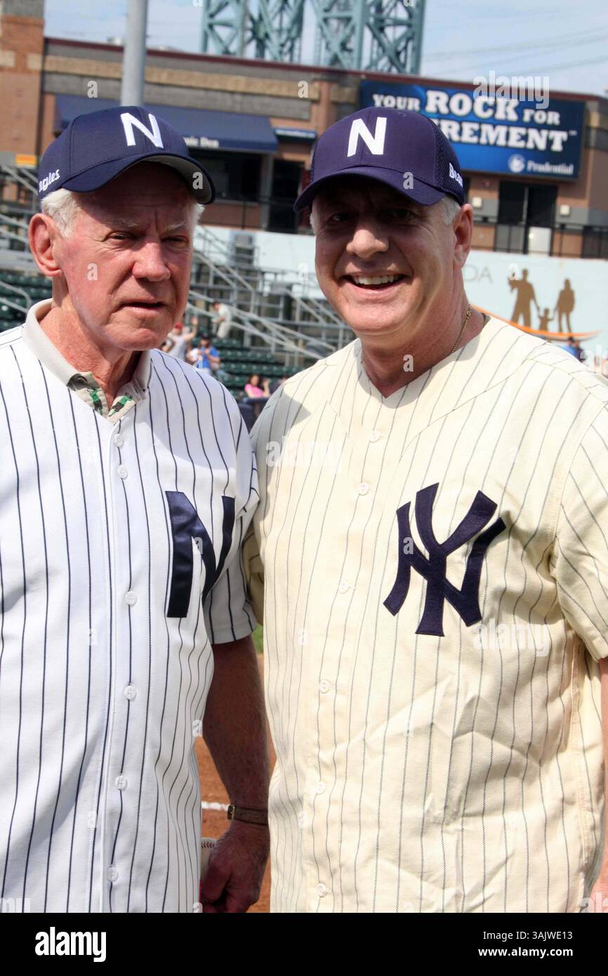 WHITEY FORD,DAVID MANTLE.at Newark Bears Legends Day at Bears ...