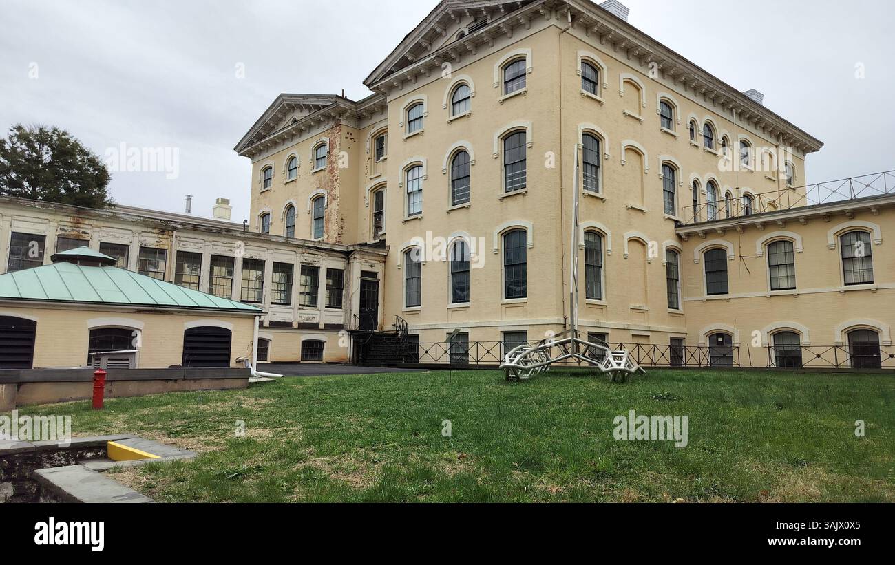 19th-century historic buildings and park at the Snug Harbor, Staten ...