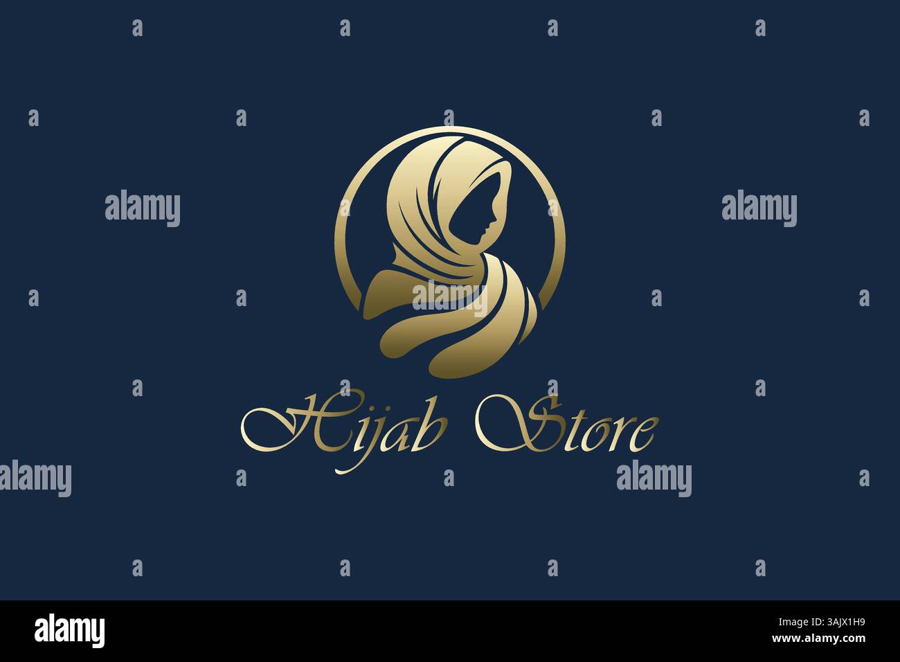 Hijab headscarves Stock Vector Images - Alamy