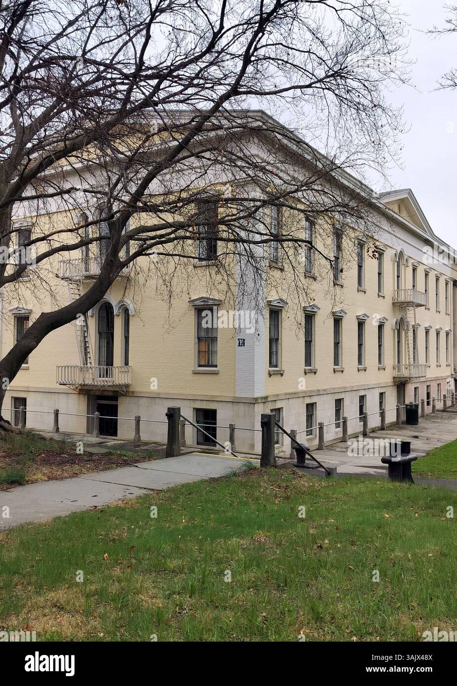 19th-century historic buildings and park at the Snug Harbor, Staten ...
