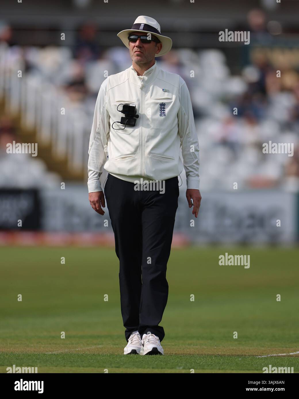 Umpire Russell Warren during the First Day of the Rothesay County ...