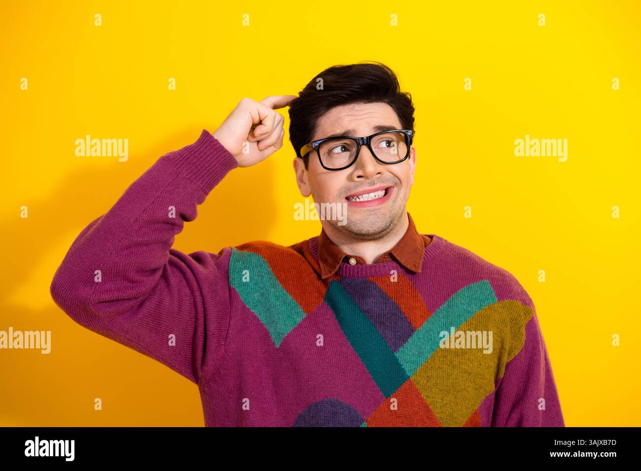 Vintage styled male model glasses hi-res stock photography and images ...