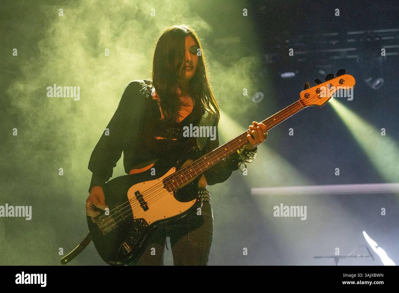 Sonia Garcia of Glixen performs during the first weekend of the Coachella Valley Music and Arts ...