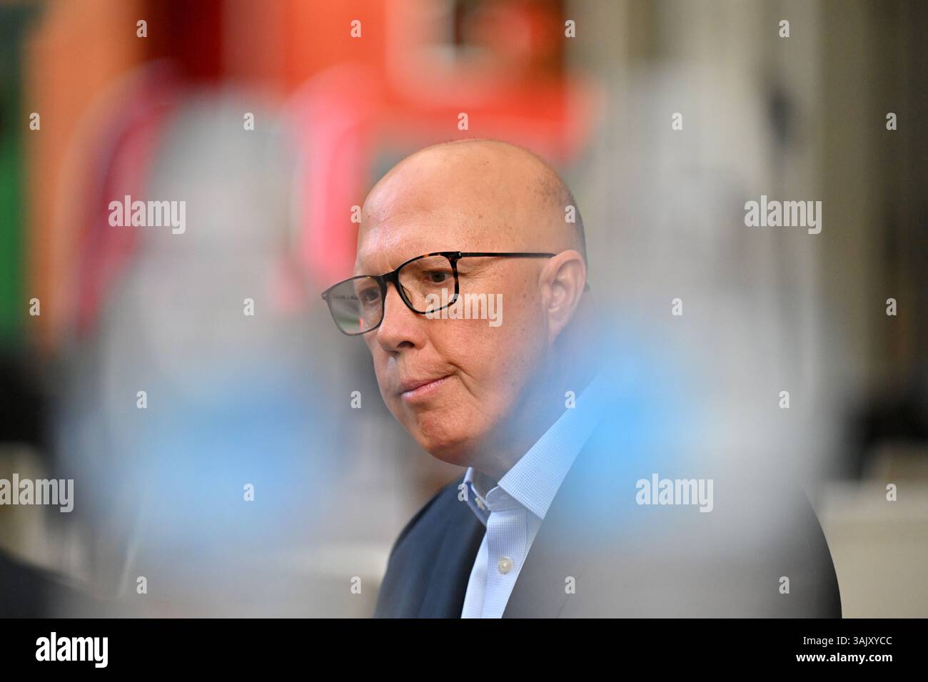Perth, Australia. 12th Apr, 2025. Leader of the Opposition Peter Dutton ...