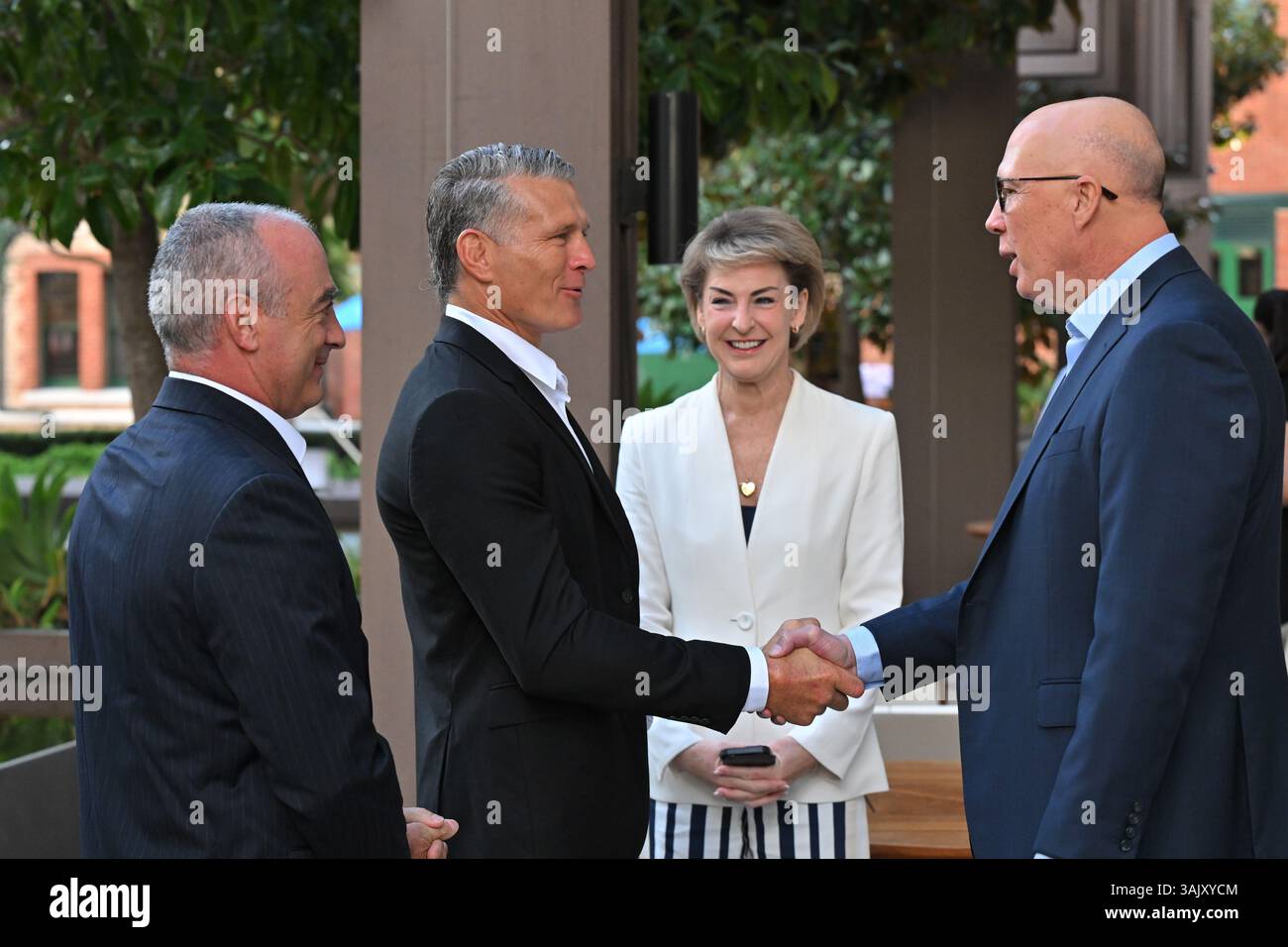 Shadow Attorney General Michaelia Cash, Leader of the Opposition Peter ...