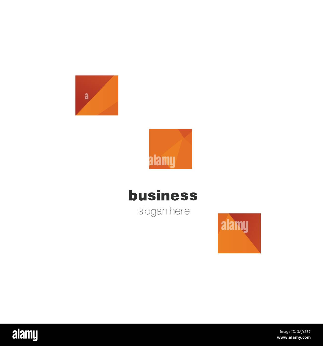 Square Tri-Core Icon Geometric Logo Vector Illustration Stock Vector ...