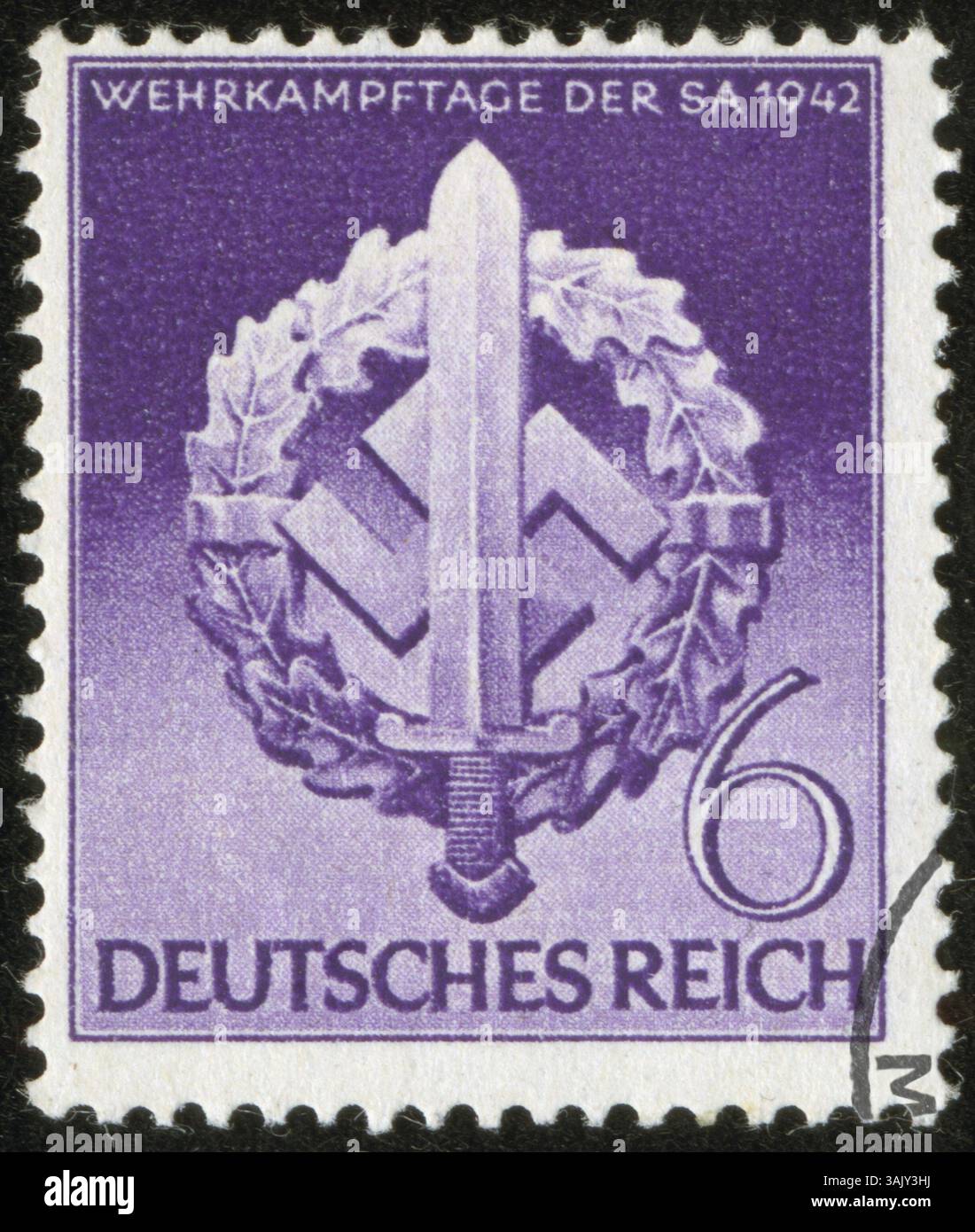 GERMANY - CIRCA 1942: A stamp printed by the fascist Germany Post shows ...