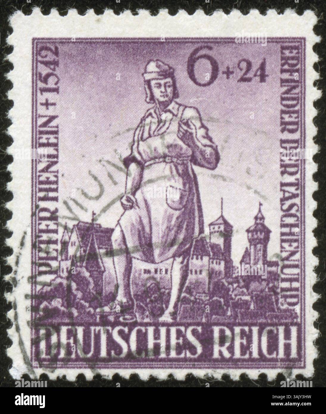 GERMANY - CIRCA 1942: A stamp printed by the fascist Germany Post is ...