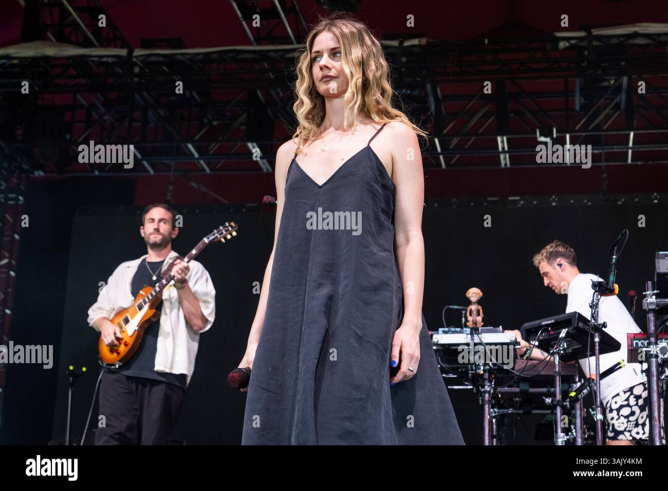 Talulah Ruby performs with Maribou State during the first weekend of ...