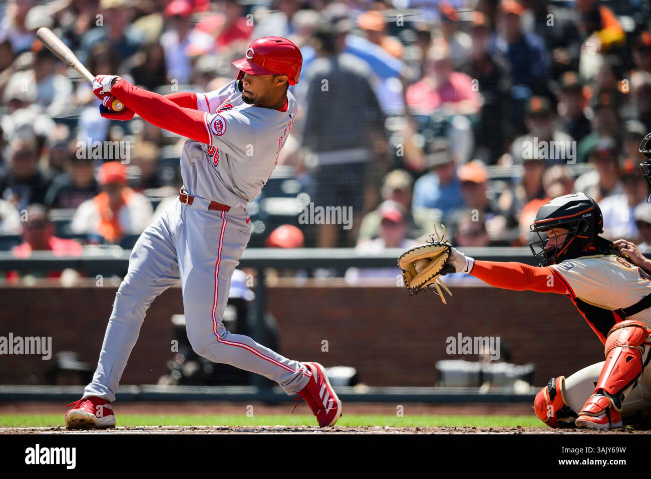 SAN FRANCISCO, CA - APRIL 09: Cincinnati Reds outfielder Will Benson ...