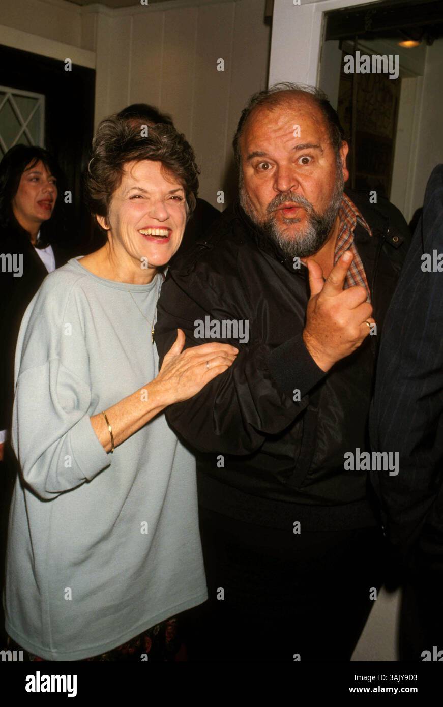 DOM DELUISE with wife CAROL ARATA ARTHUR 1993.Photo by Lisa Rose-Globe ...