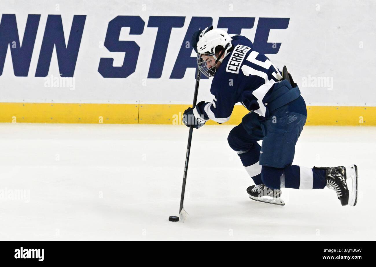 ST. LOUIS, MO - APRIL 10: Penn State forward Charlie Cerrato(15) as ...